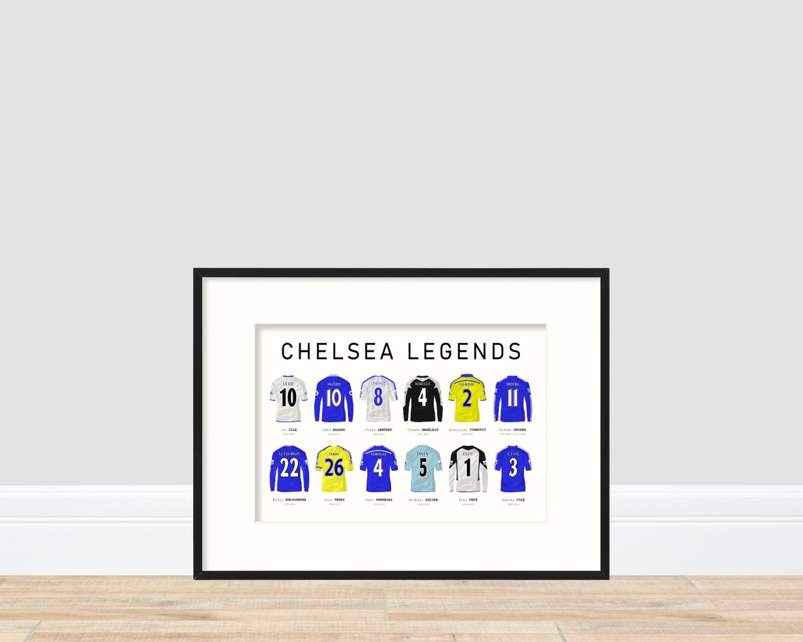 Chelsea Legends of Stamford Bridge A4 Print | Etsy UK