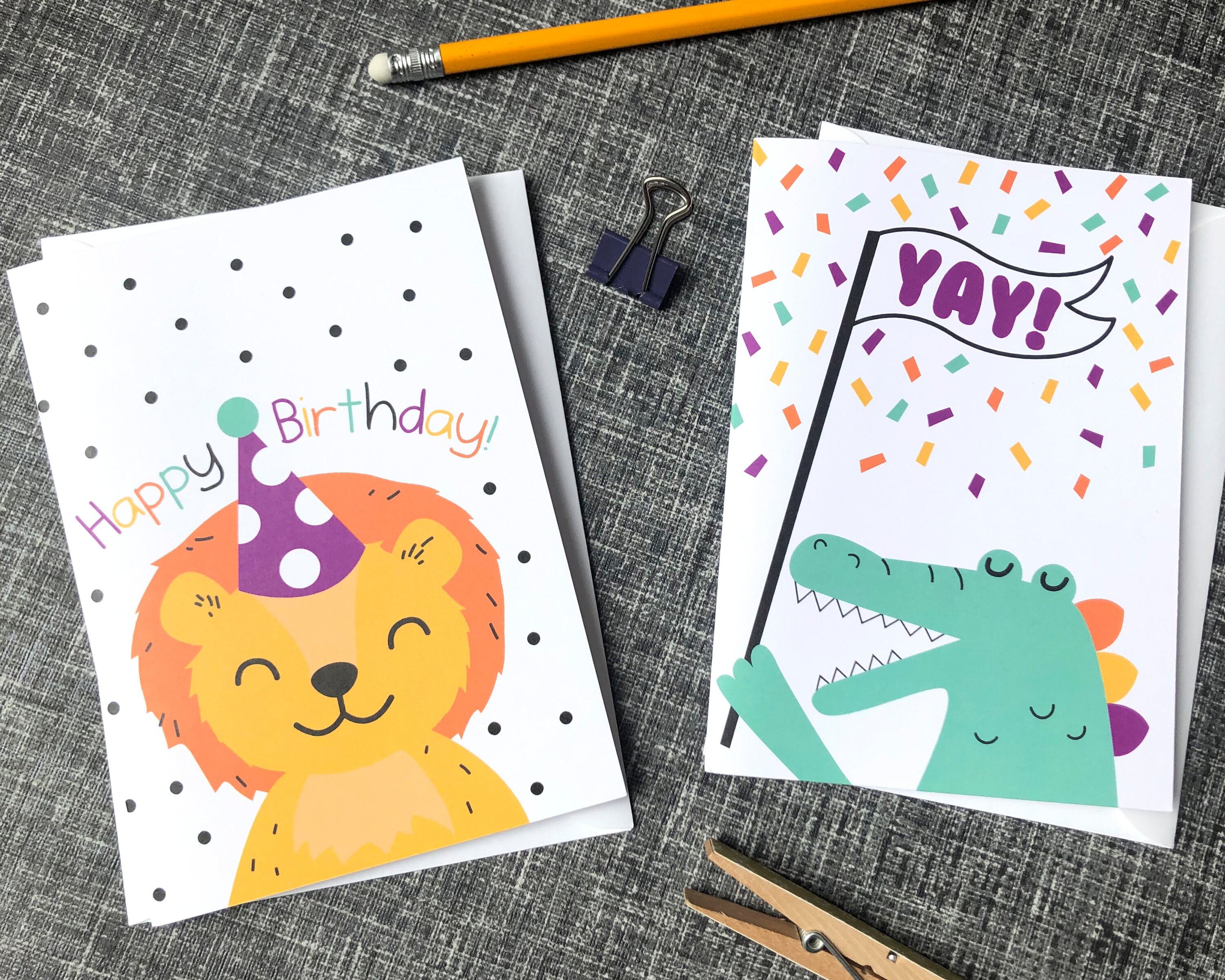 Lion Birthday Card - Happy Birthday, Birthday Card, Unique Birthday ...