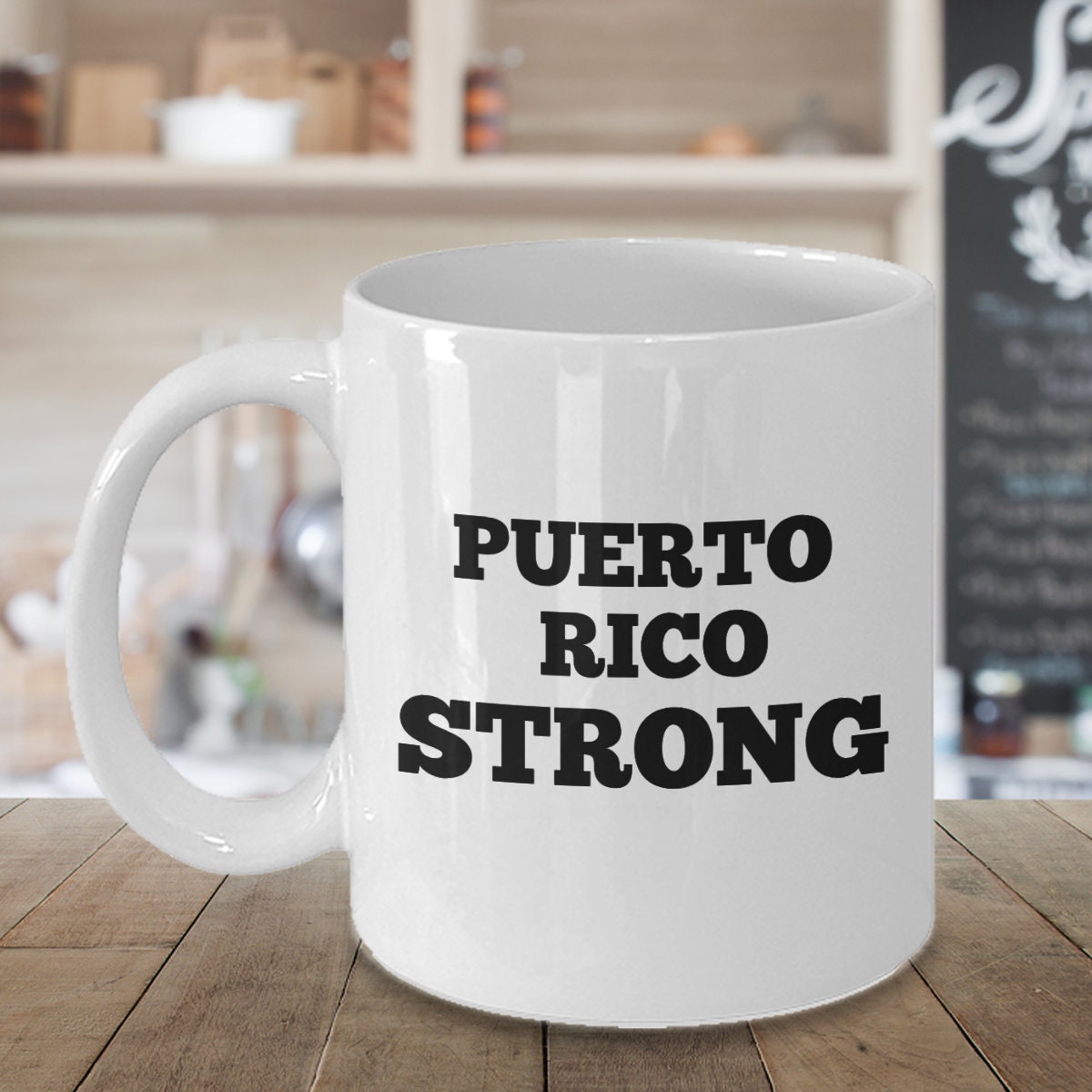 Puerto Rico Coffee Mug Puerto Rico Strong With Puerto Rico - Etsy