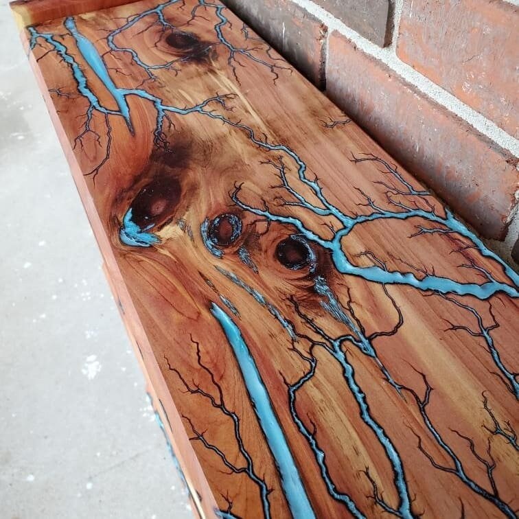 Lightning Cedar Bookshelf - Etsy