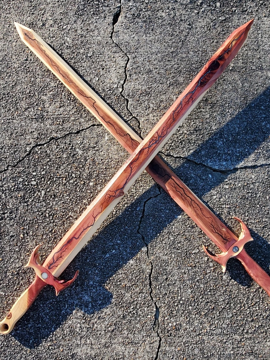 Lightning Swords - Etsy