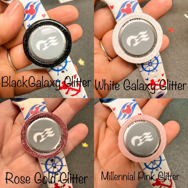 Cruise Medallion GLITTER Watch Band Holder - Etsy
