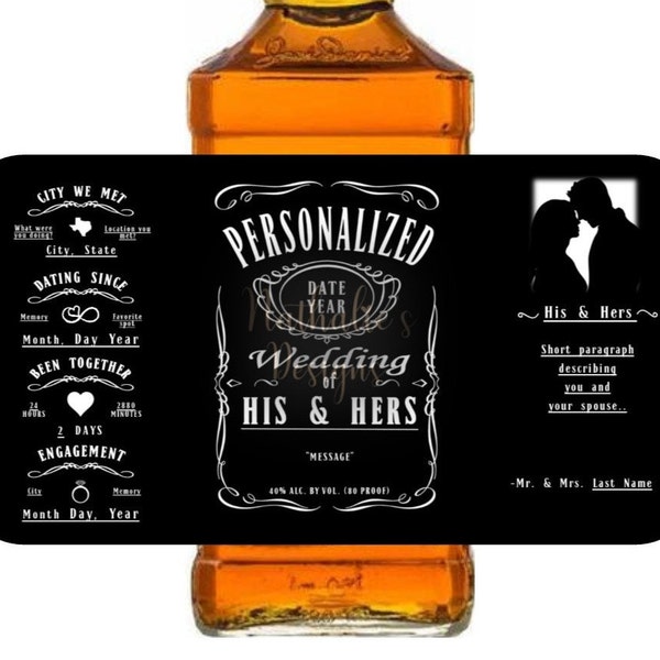 Whiskey Bottle Label - Etsy
