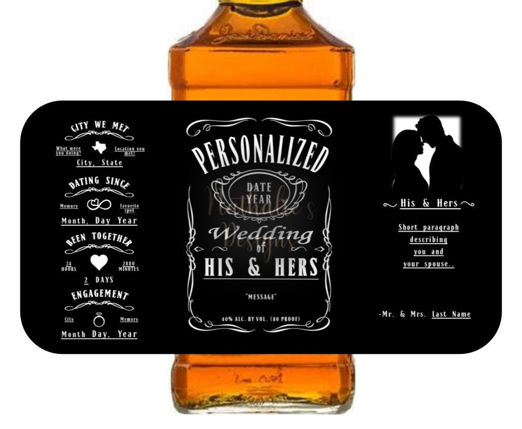 Personalized Whiskey Bottle Labels - Etsy