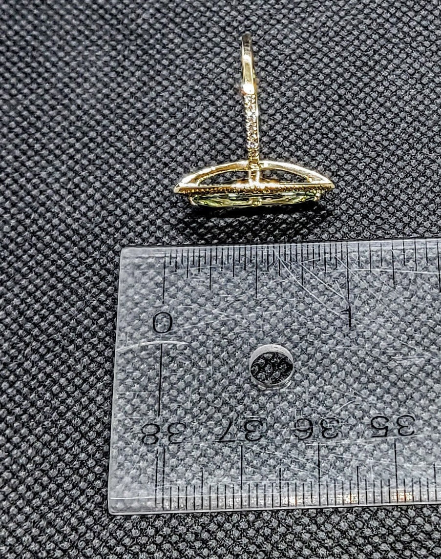 14k solid yellow gold ring with 0.28 ct. natural brilliant | Etsy