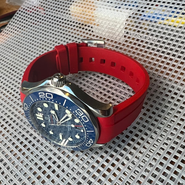 Omega Aqua Terra Rubber Strap 20mm - Etsy