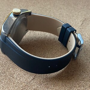 22mm Vulcanized Rubber DUAL Strap for Tudor Black Bay Watches - Etsy