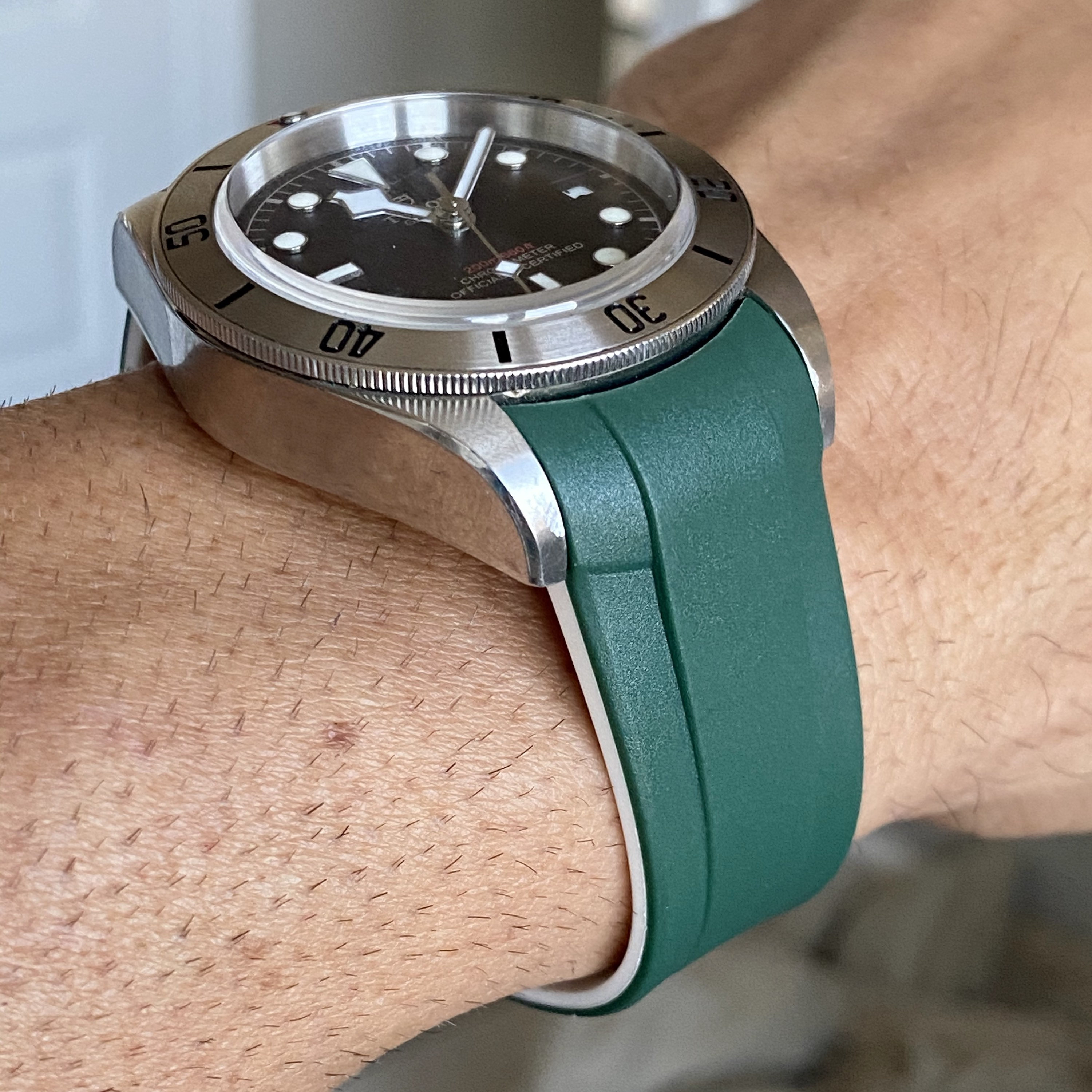 22mm Vulcanized Rubber Strap for Tudor Black Bay Watches | Etsy