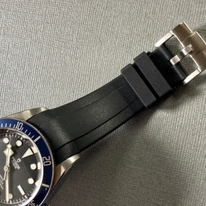 22mm Vulcanized Rubber Strap for Tudor Pelagos Watches - Etsy