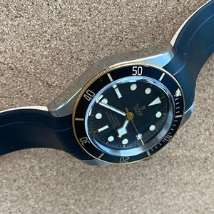 22mm Vulcanized Rubber DUAL Strap for Tudor Black Bay Watches - Etsy