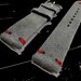 Gray Grey Vintage Suede Leather Watch Strap Band Red Stitching - Etsy