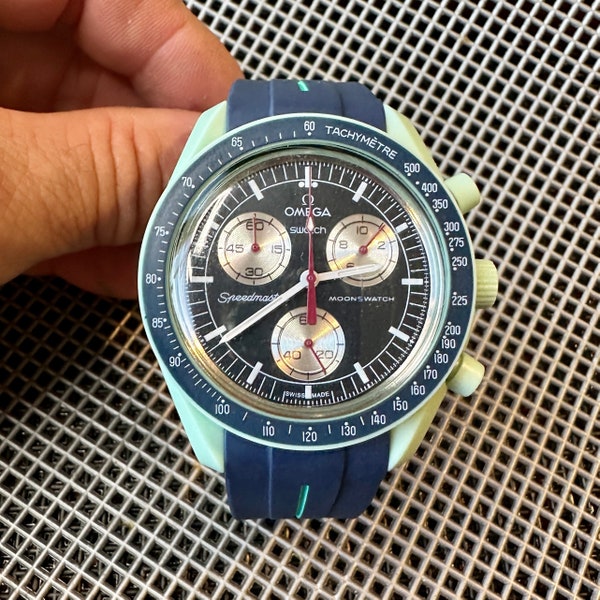 Swatch Moonswatch Strap Blue - Etsy