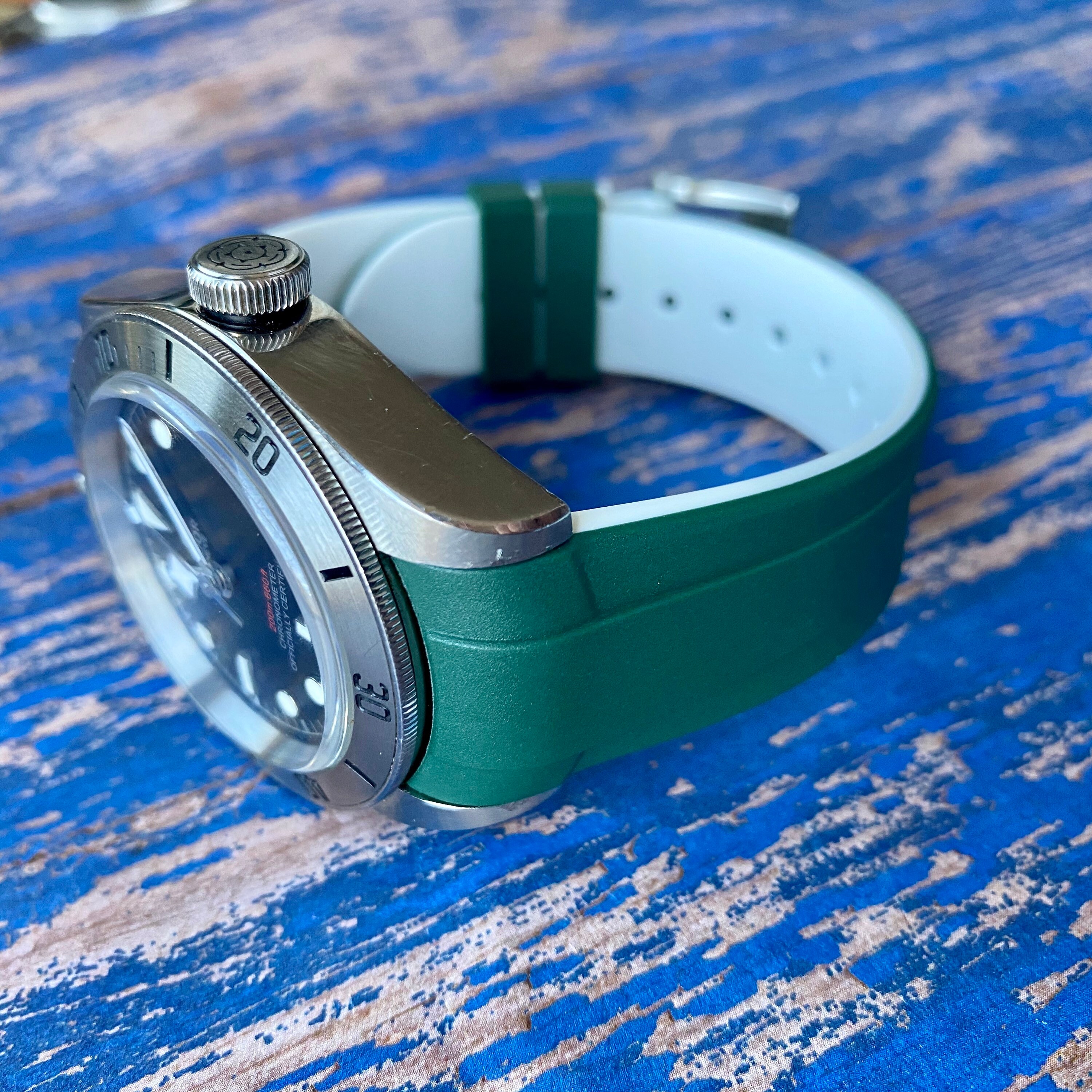 22mm Vulcanized Rubber Strap for Tudor Black Bay Watches | Etsy