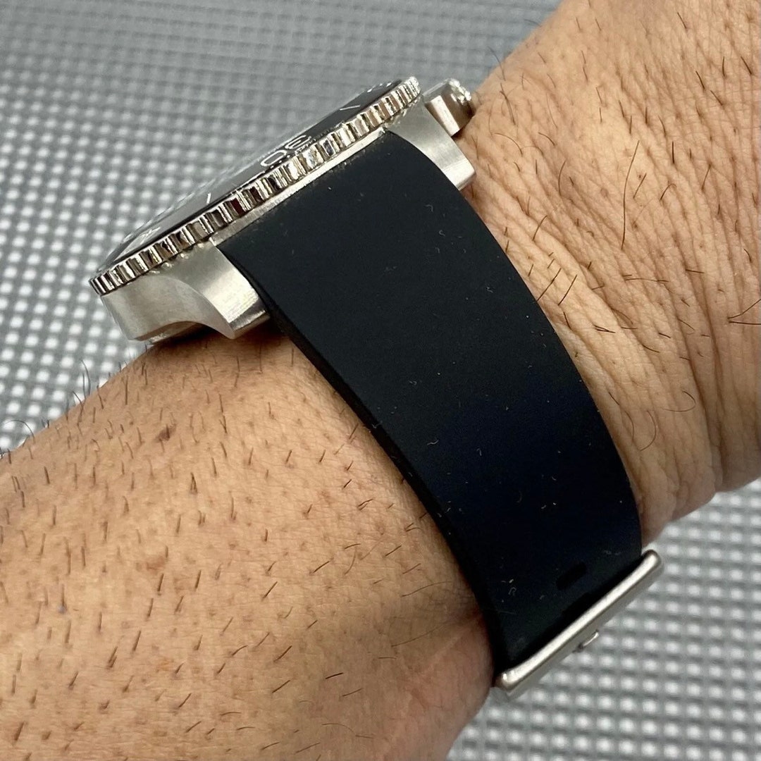 BLACK Silicone Rubber Soft Flexible Strap Fits Most WATCHES - Etsy