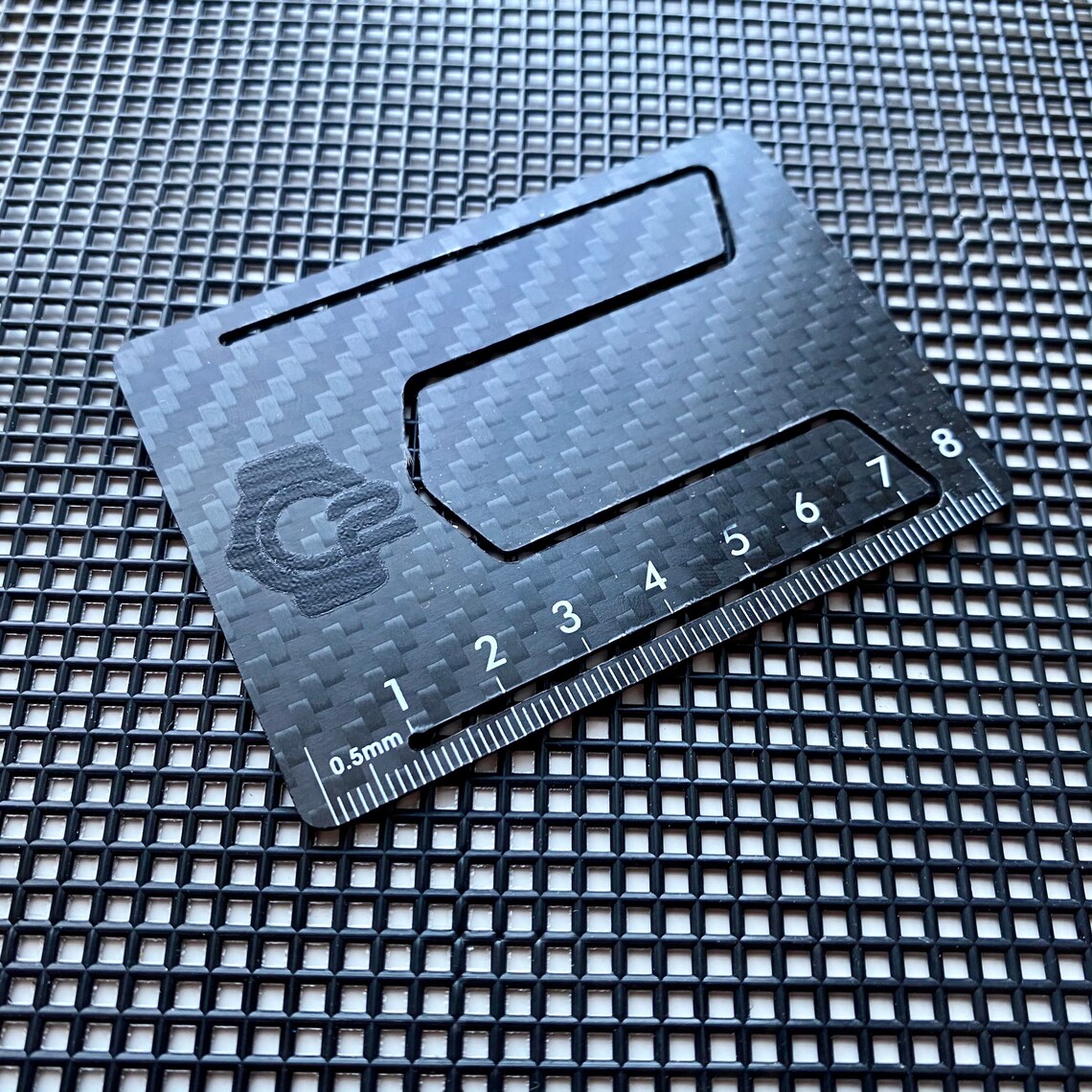 Black Modern Carbon Fiber Minimalistic Front Pocket Wallet - Etsy