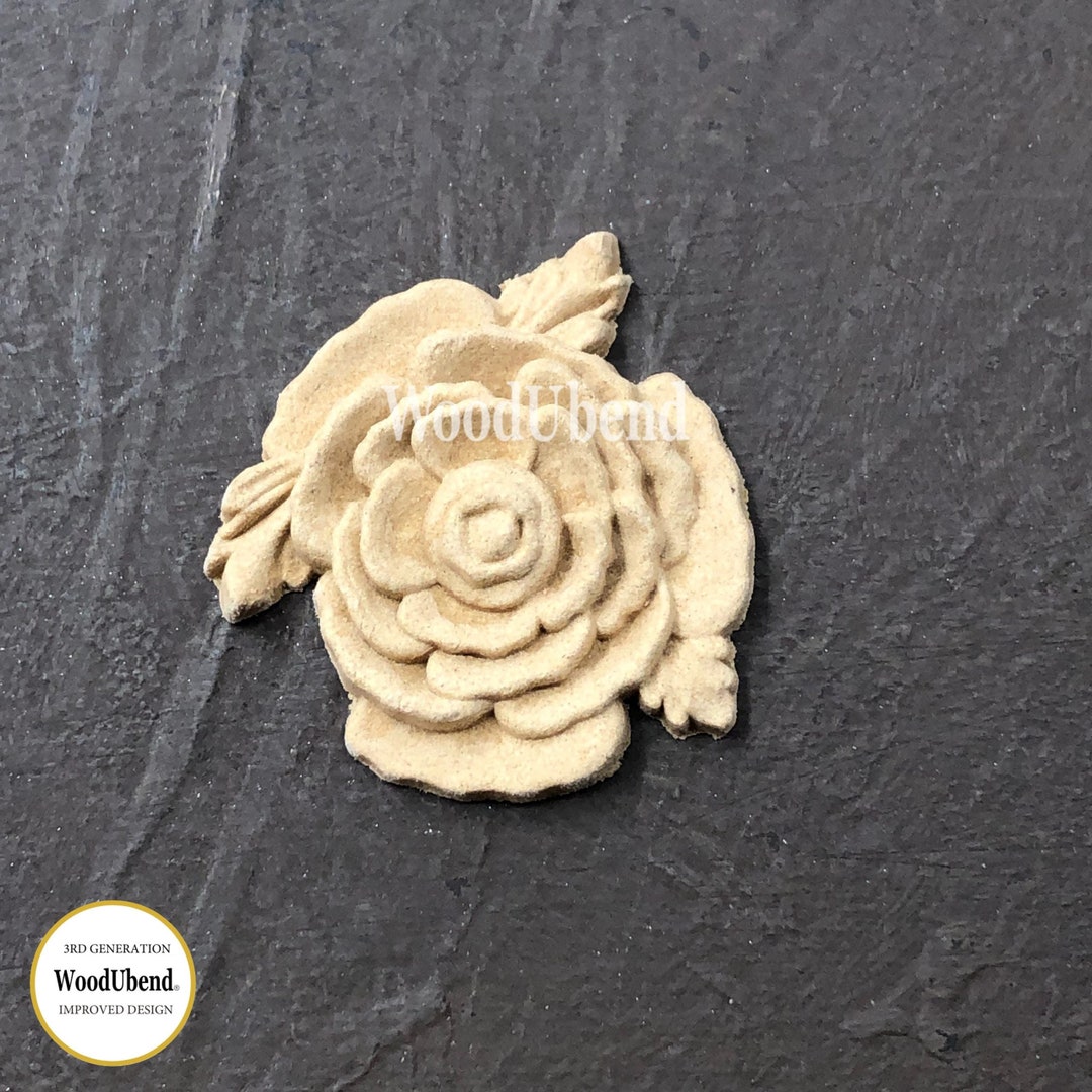 FLOWER Decorative Antique Moulding Applique Woodubend 0339 - Etsy