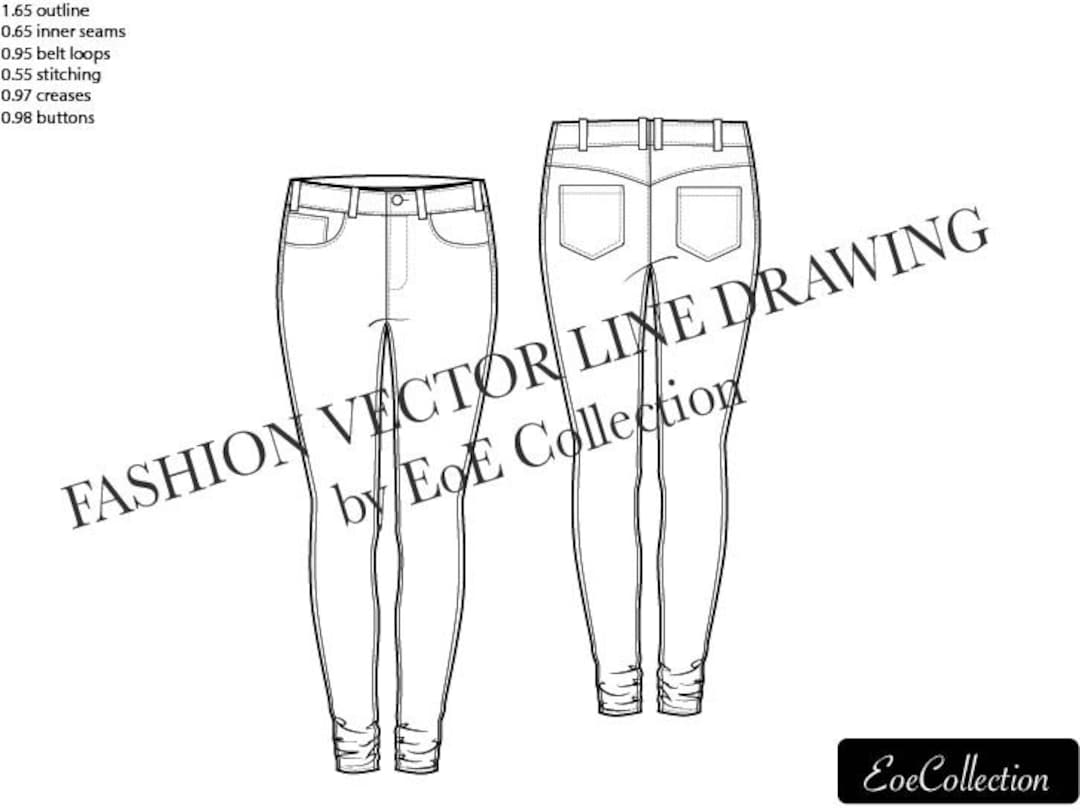 Skinny Jeans Clipart