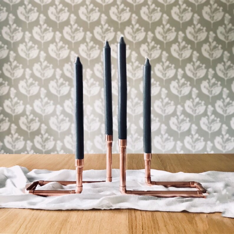 Copper Candlestick // Candle Holder // Wedding Decor // Table ...