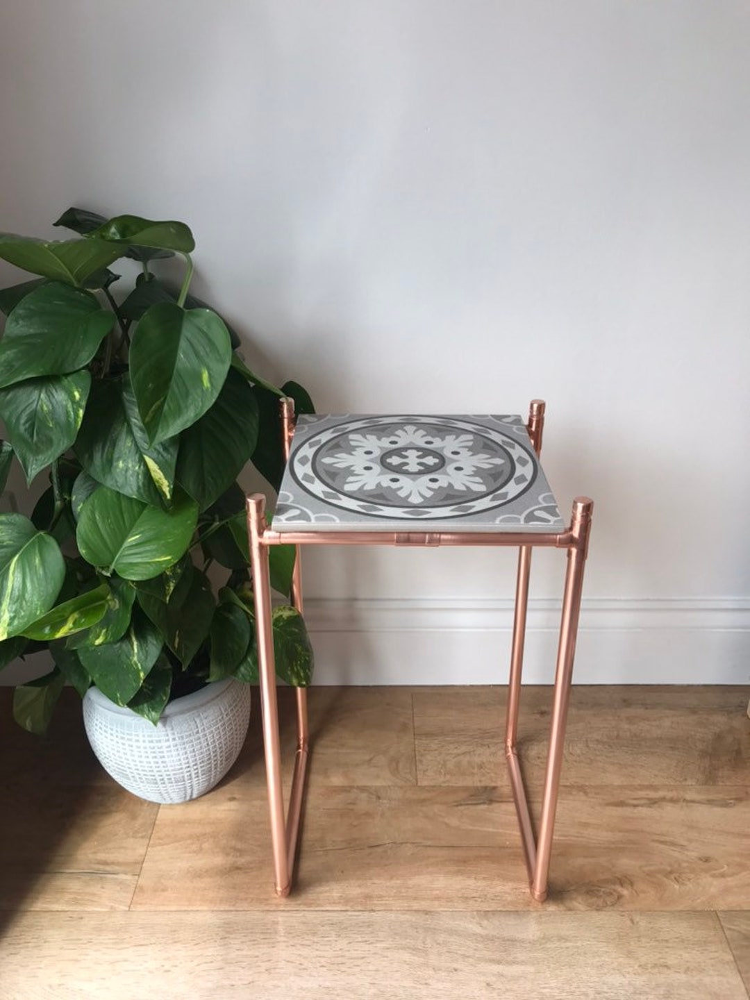 Large Tall Copper Pipe Plant Stand - Etsy