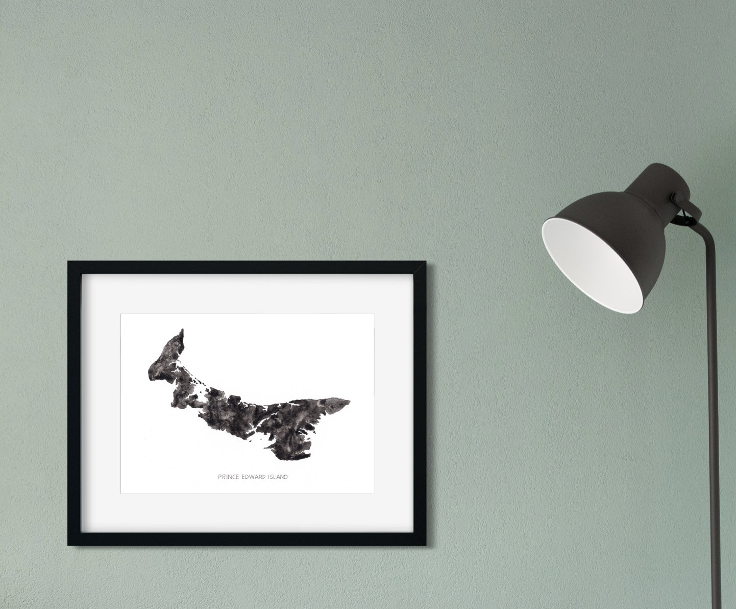 Watercolor PEI Map Canadian Watercolor Maps Geographical - Etsy