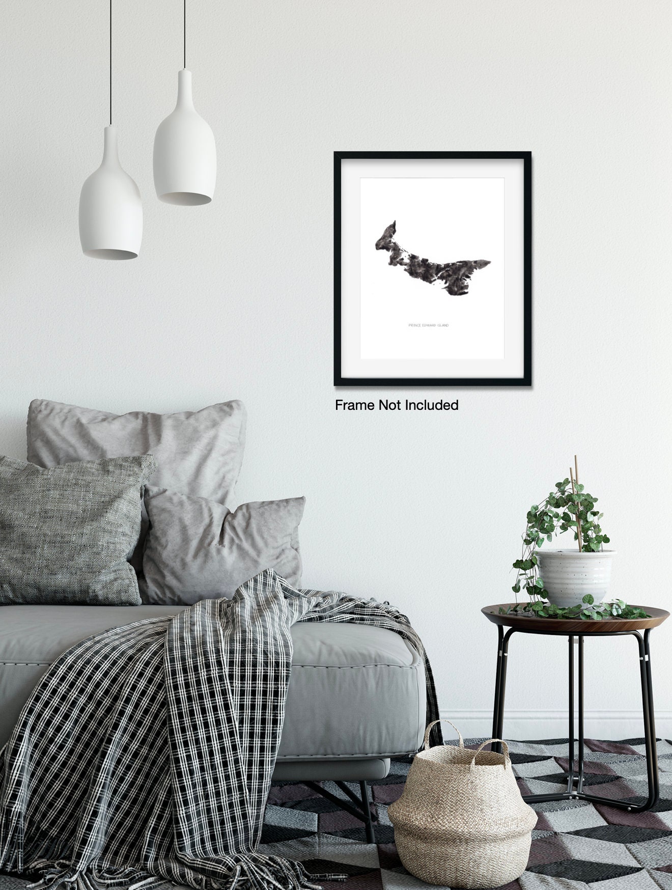 Watercolor PEI Map Canadian Watercolor Maps Geographical - Etsy