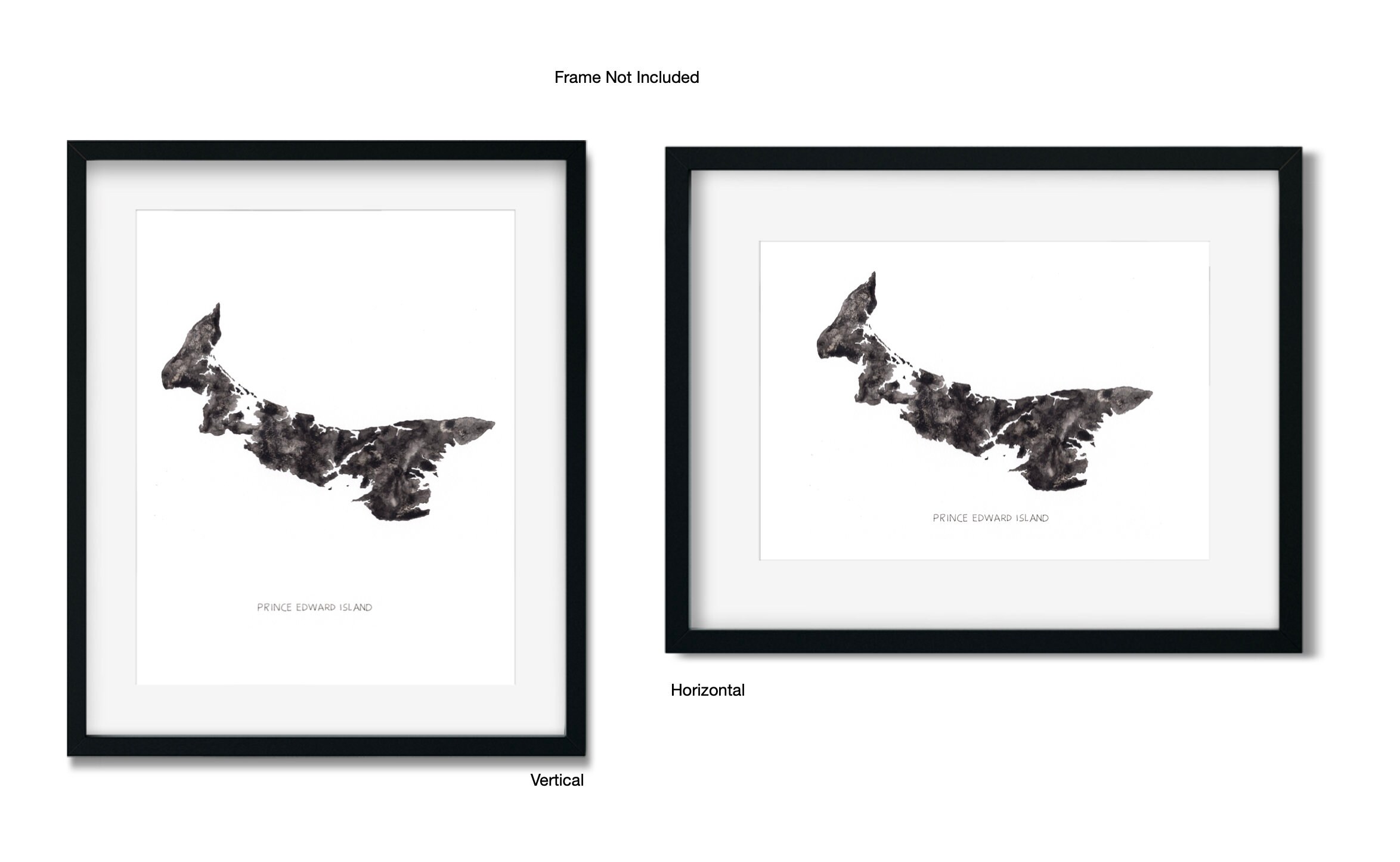 Watercolor PEI Map Canadian Watercolor Maps Geographical - Etsy