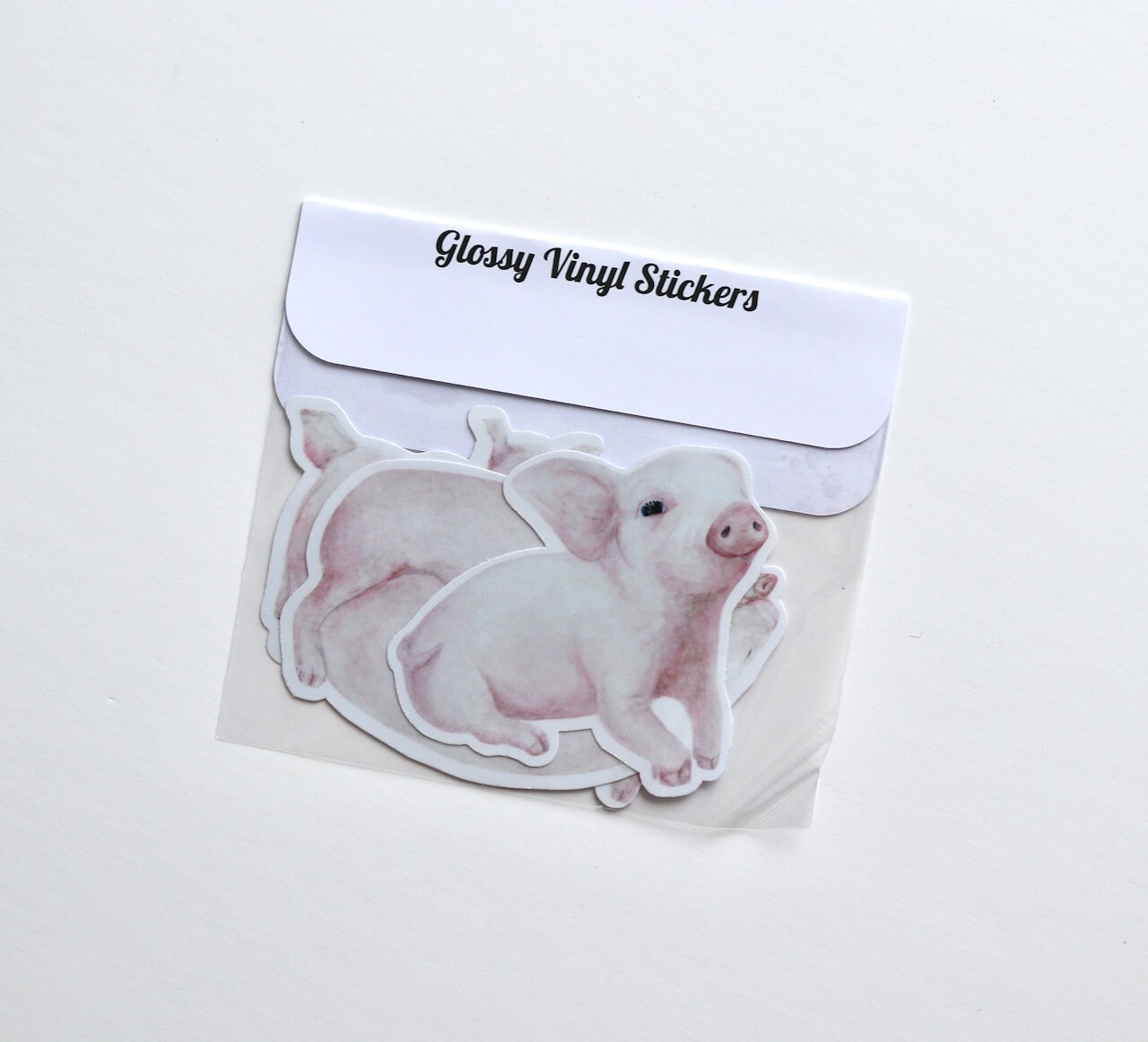 3 Vinyl Piglet Stickers Handmade Piglet Sticker Pack Craft - Etsy