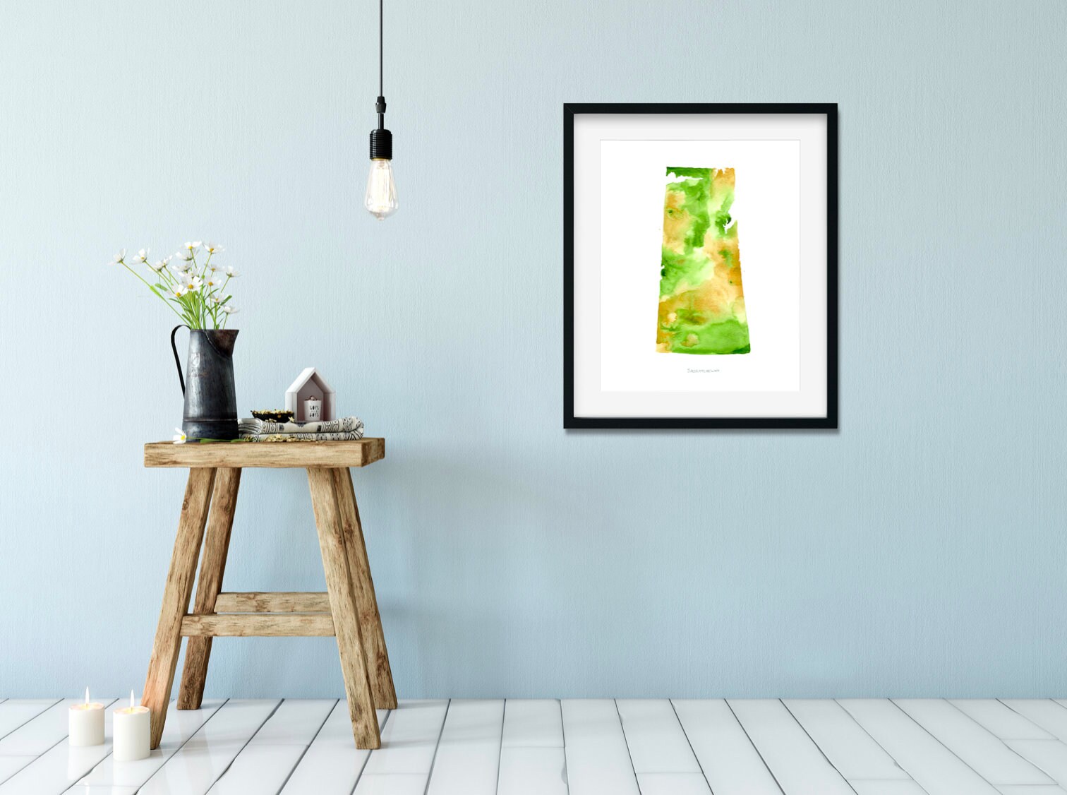 Watercolour Saskatchewan Map Canadian Watercolor Maps | Etsy Canada