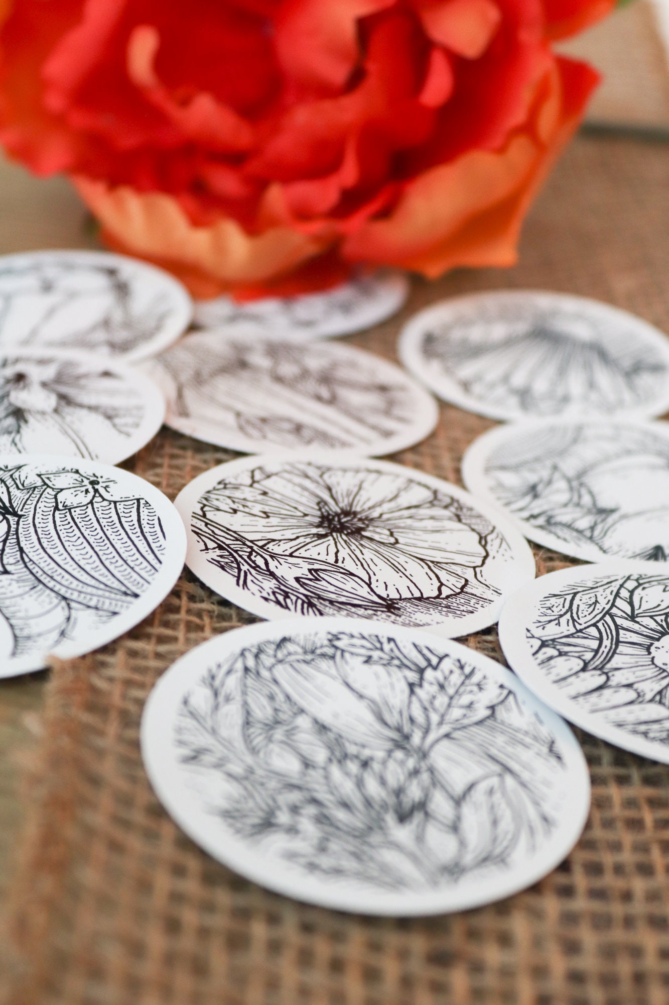 Glossy Coloring marker Stickers Colouring - Etsy