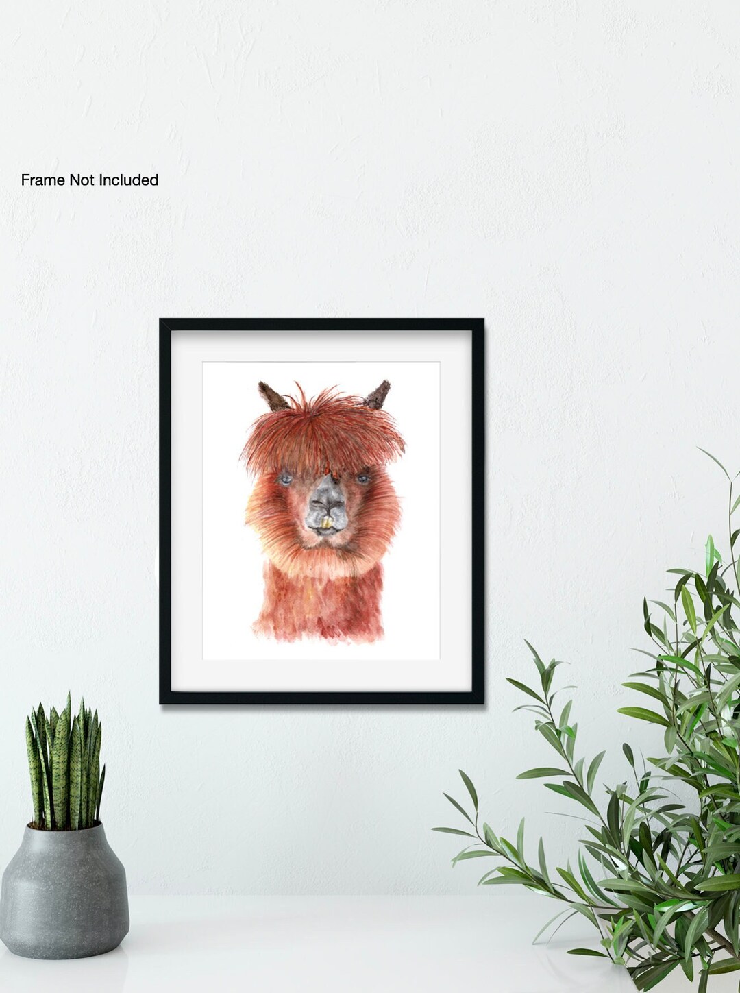 Watercolour Llama Print, Art Print of a Llama, Prints for Kids Rooms ...