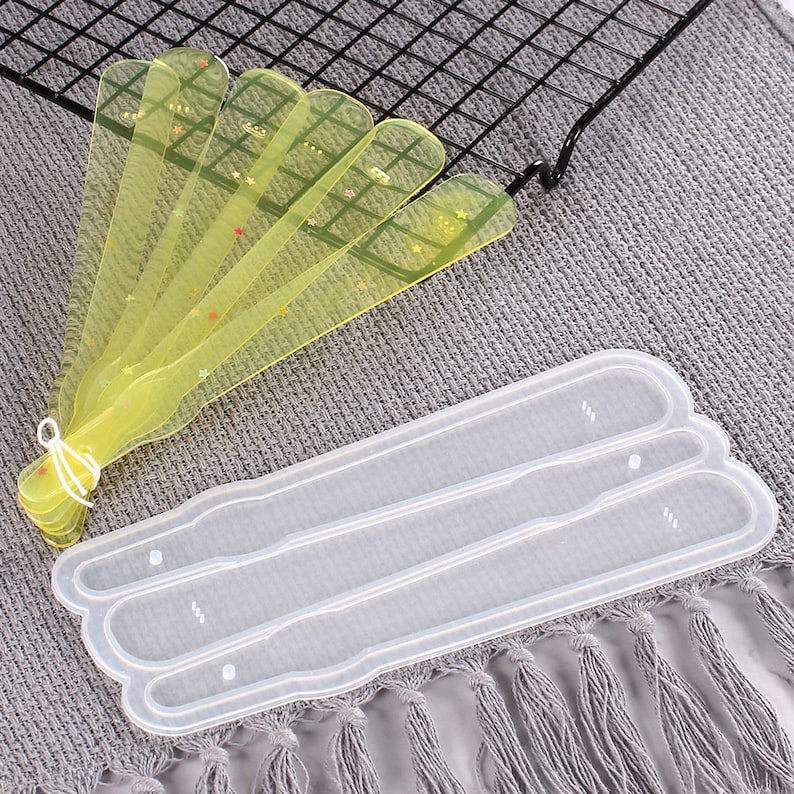 Fan Silicone Molds-summer Fan Resin Mold-cherry Blossoms Butterfly Fan ...