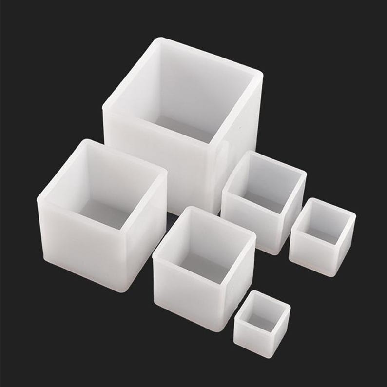 Cube Silicone Mold-cube Resin Mold-square Resin Mold-diy Micro ...