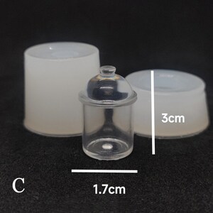 3 Styles Miniature Jar Silicone Mold-dollhouse Jar Resin Mold-jar Glass ...