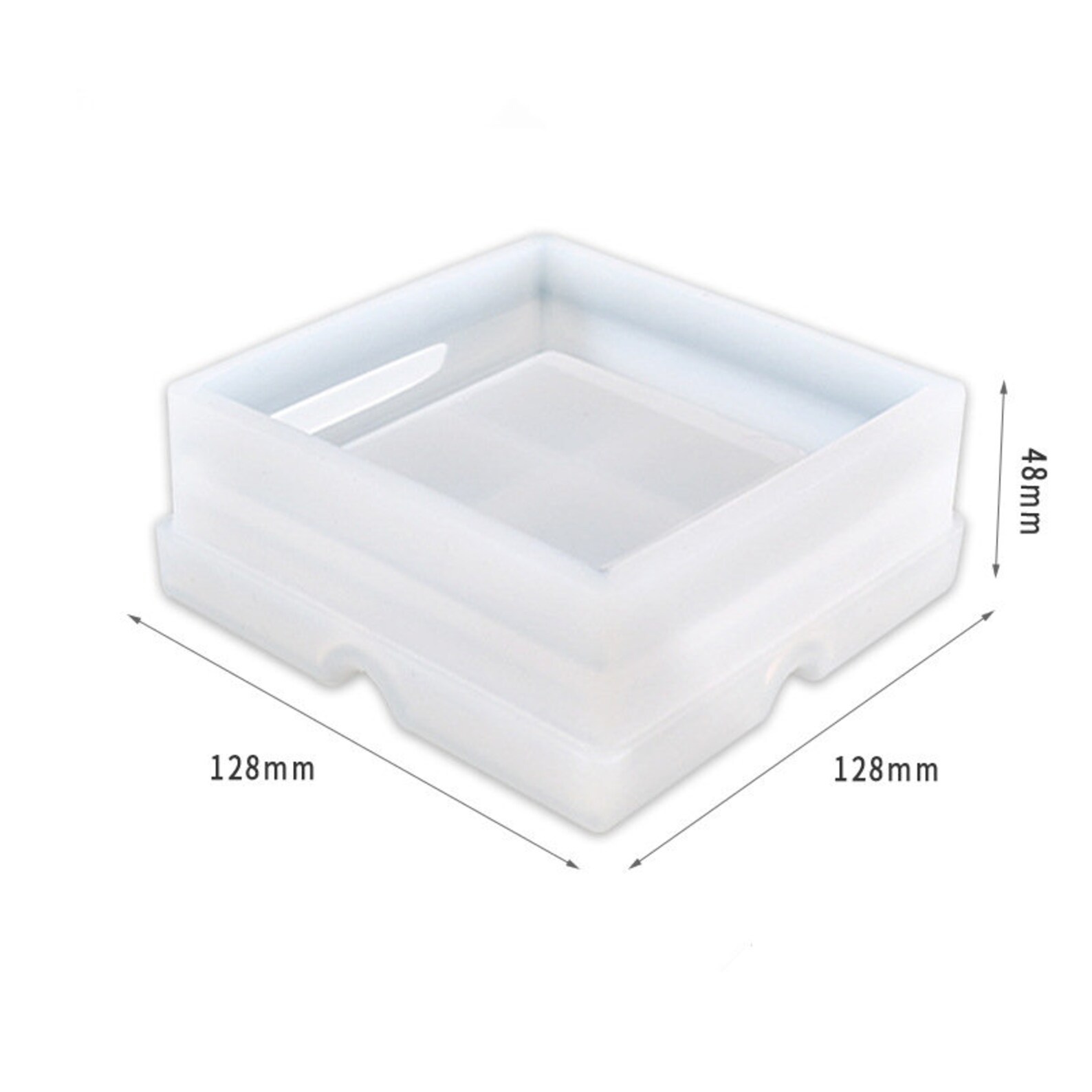 Square Ashtray Resin Mold-simple Ashtray Silicone Mold-european Style ...