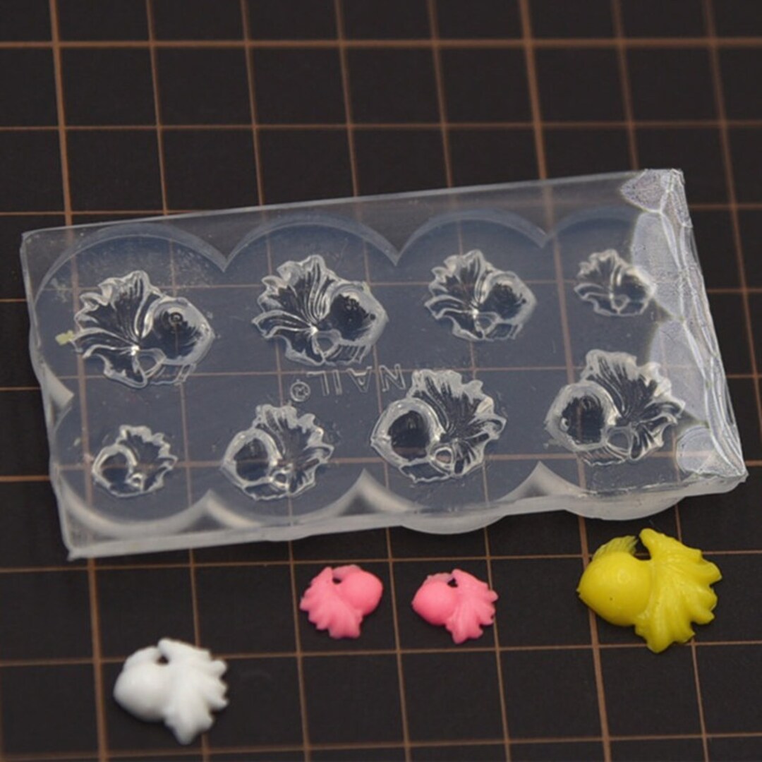 Miniature Goldfish Silicone Mold-cute Goldfish Resin Mold-animal Fish ...
