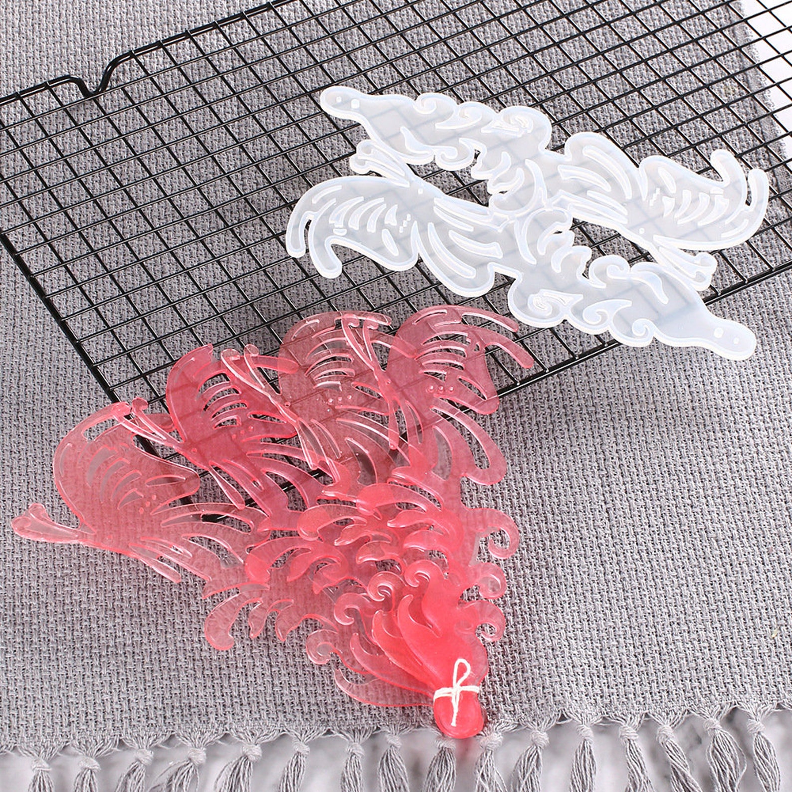 Fan Silicone Molds-summer Fan Resin Mold-cherry Blossoms Butterfly Fan ...