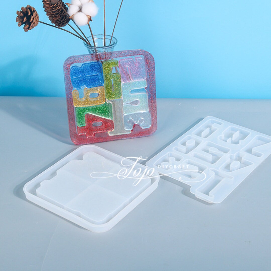 Number Puzzle Game Mold-plane Rubik's Cube Resin Mold-square Game Board ...