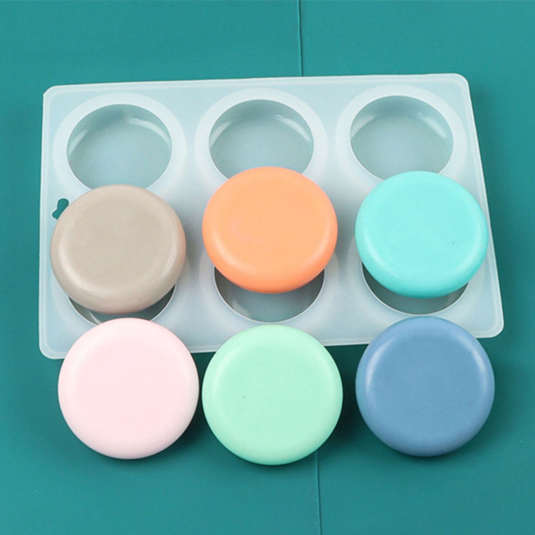 Circle Soap Silicone Mold-round Soap Mold-silicone Soap Mold-chocolate ...