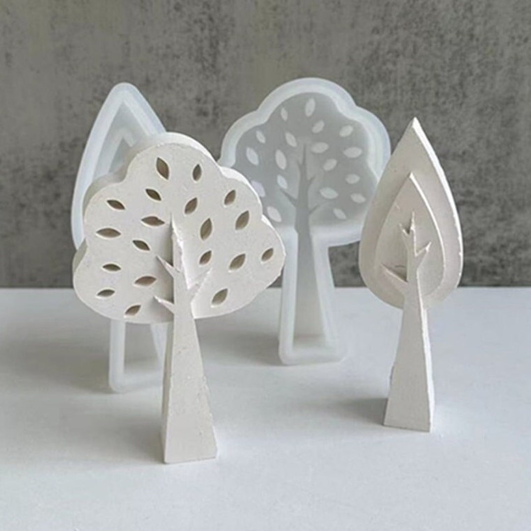 Cute Tree Silicone Mold-small Tree Resin Mold-cloud Tree Candle Mold ...