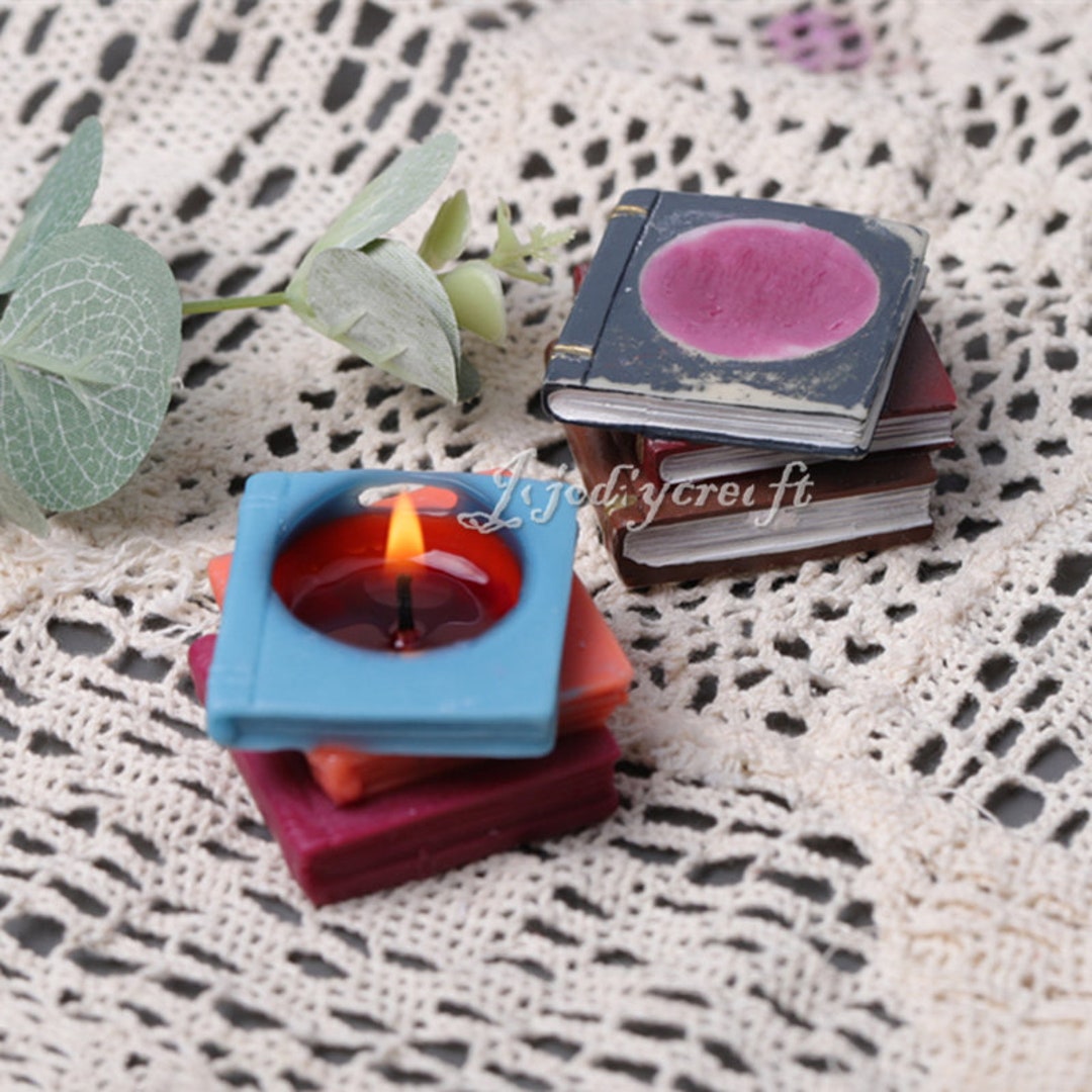 3D Book Candle Silicone Mold-book Candle Mold-book Resin Mold-scented ...