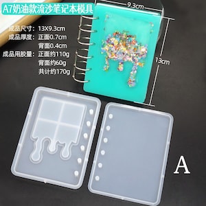 A5 A6 A7 Notebook Cover Quicksand Silicone Mold-notebook Cover Shaker ...