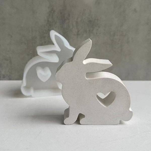 Concrete Rabbit Mold - Etsy