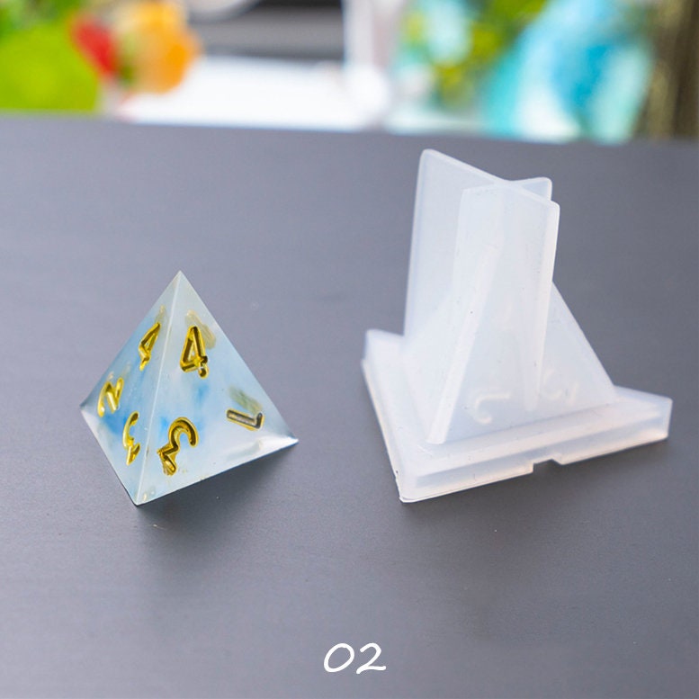 7 Pcs Polyhedral Dice Silicone Mold-dnd Dice Mold Set-rpg Dice Mold Set ...