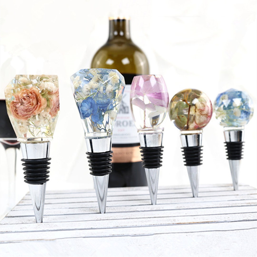 Crystal Bottle Stopper Silicone Mold-crystal Bottle Stopper Resin Mold ...