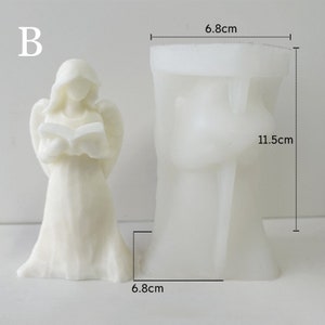 Angel Girl Silicone Mold-bouquet Angel Candle Mold-goddess Candle Mold ...