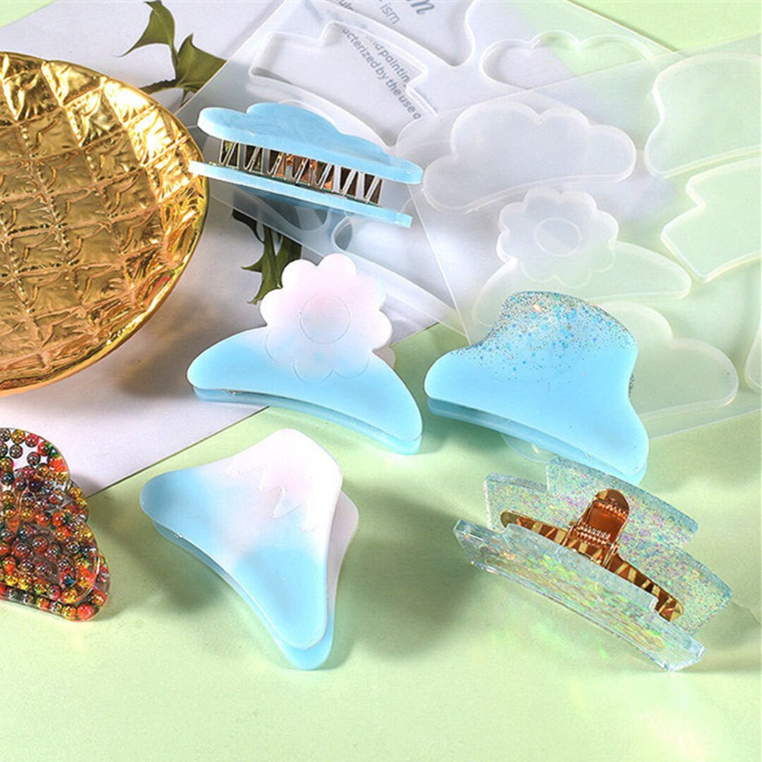 Hair Claw Clip Silicone Mold-irregular Hair Clip Resin Mold-french Hair ...