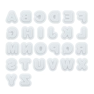 3D Alphabet Shaker Letters A-Z Mold-alphabet Shaker Resin Mold-letter ...