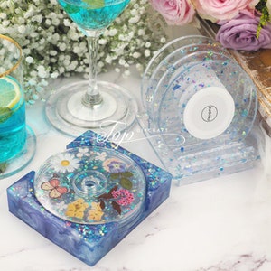 Luminous Disc Coaster Mold-cd Coaster Resin Mold-round Coaster Silicone ...