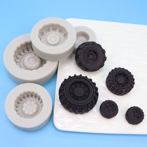 Tire Fondant Silicone Mold-car Tire Resin Mold-tires Candle Mold-tire ...