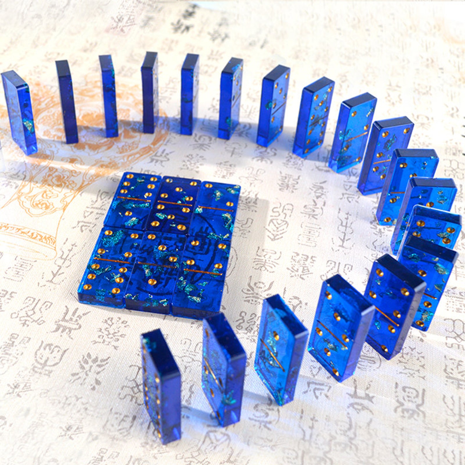 Domino Set Resin Mold Dominoes Game Silicone Mold DIY Dominoes Etsy